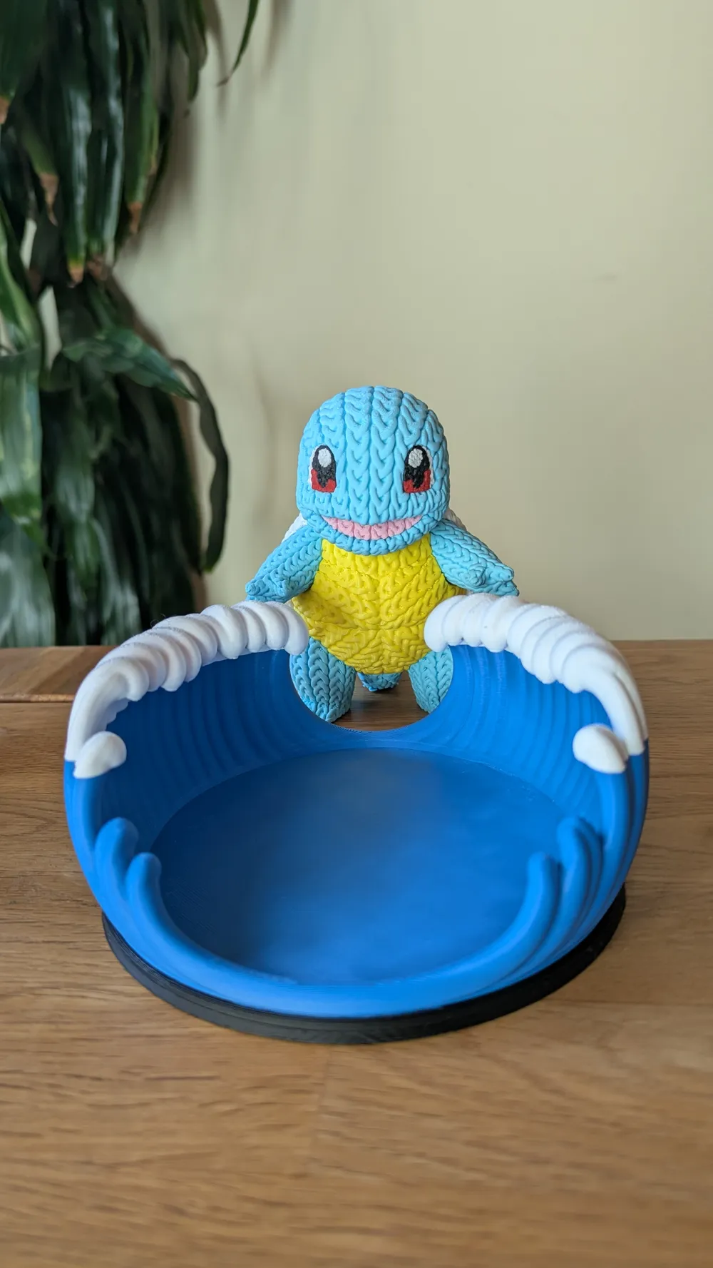 Pokemon Blue Diorama for Knitted Squirtle Figure - Free 3D Print Model ...