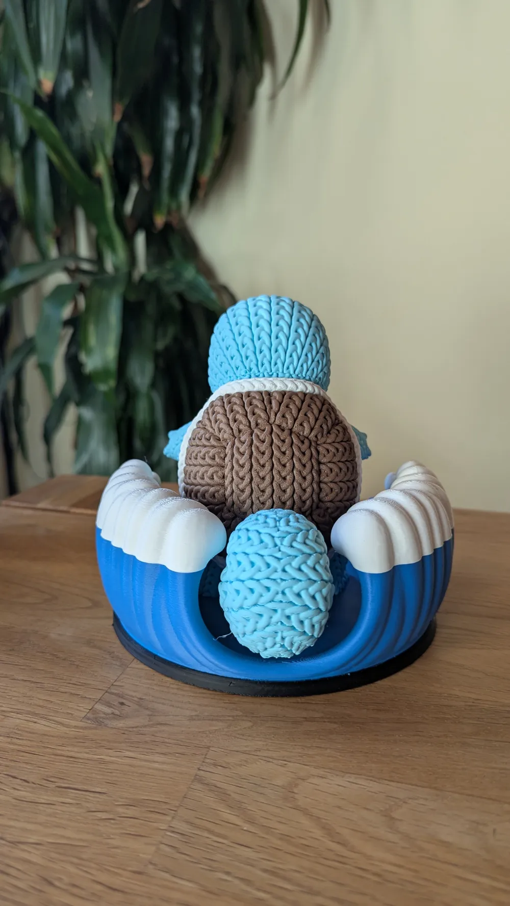 Pokemon Blue Diorama for Knitted Squirtle Figure - Free 3D Print Model ...