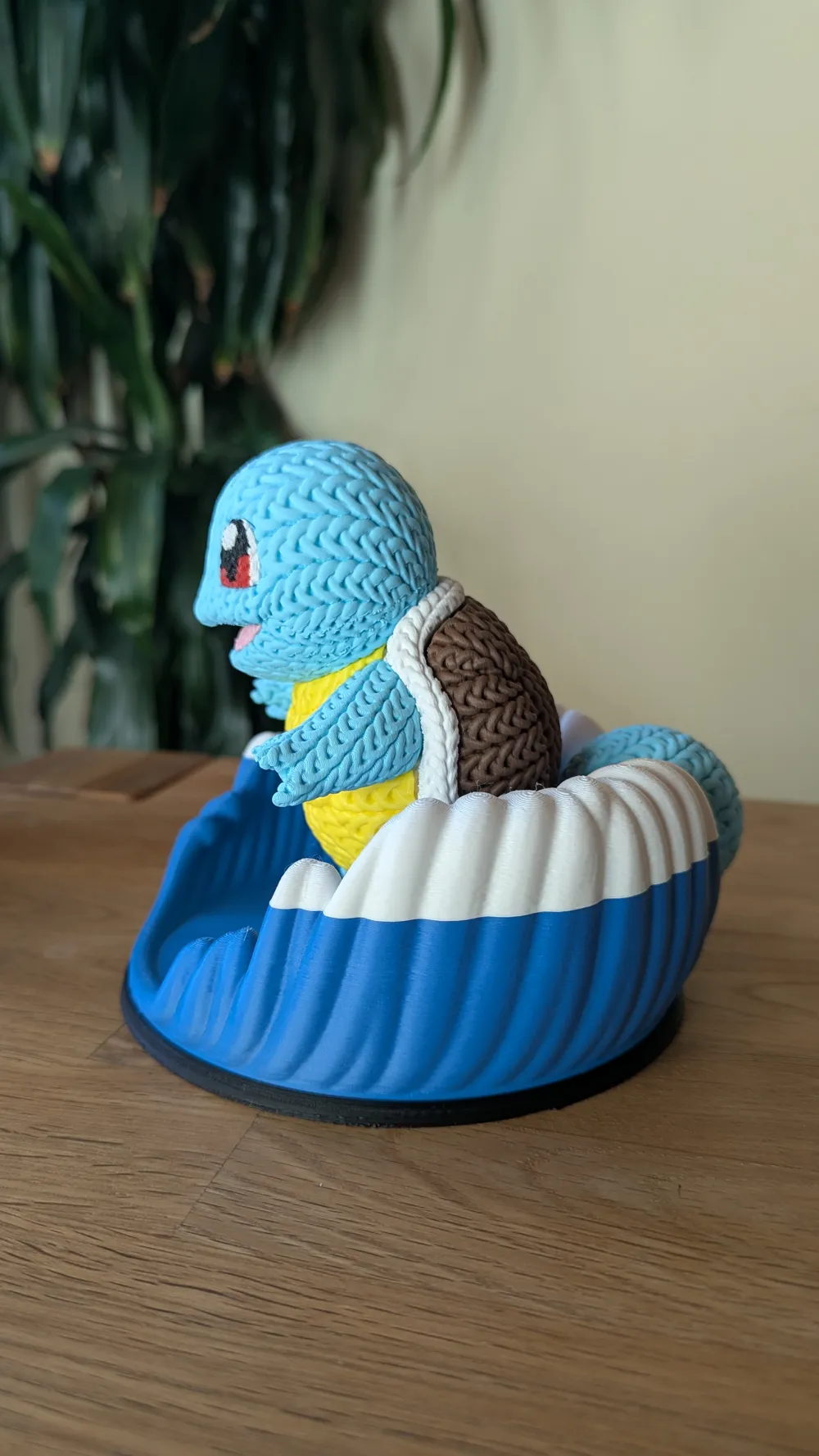 Pokemon Blue Diorama for Knitted Squirtle Figure - Free 3D Print Model ...
