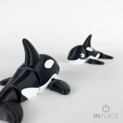 Cute Orca Articulated by InPlace MakerWorld: Download Free 3D Models