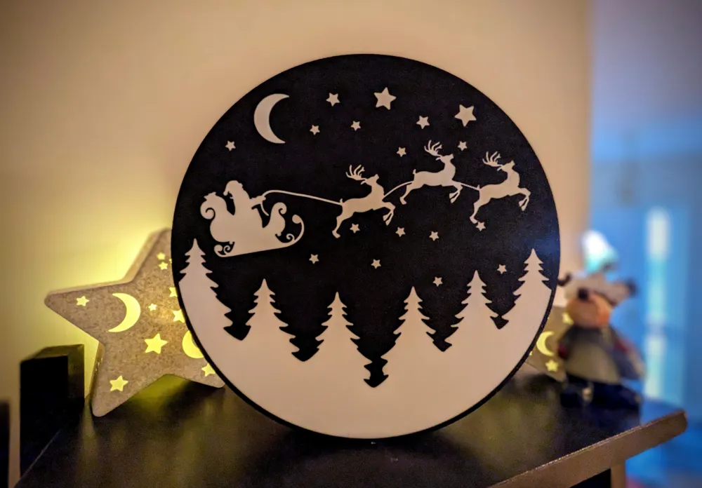Christmas TeaLight - Santas Sleigh by KobaRiley - MakerWorld