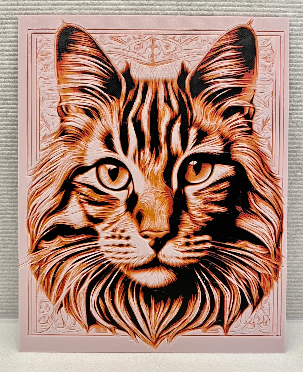 Majestic Cat - 4 Color - Hueforge Filament Painting by ShakaStudio ...