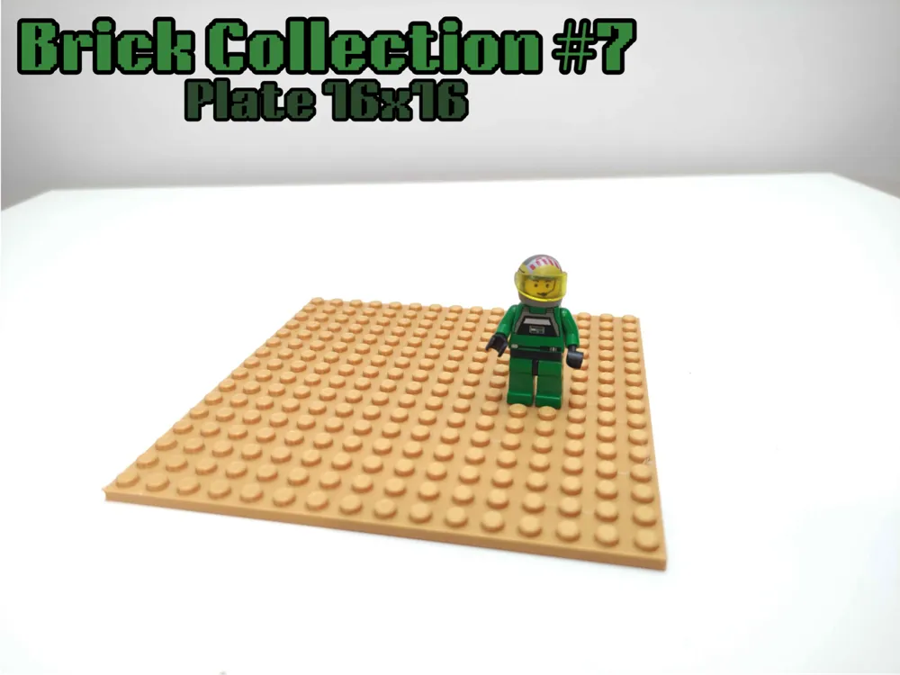 Bricks - LEGOs Compatible - 16x16 Plate - #7 - Free 3D Print Model ...
