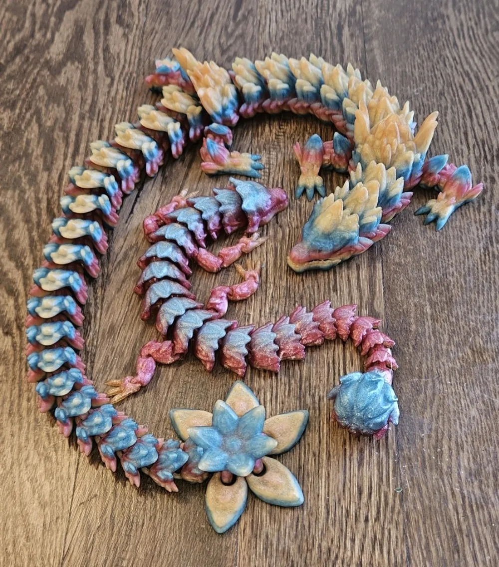 Flail Tail Prime Articulated dragon - Free 3D Print Model - MakerWorld