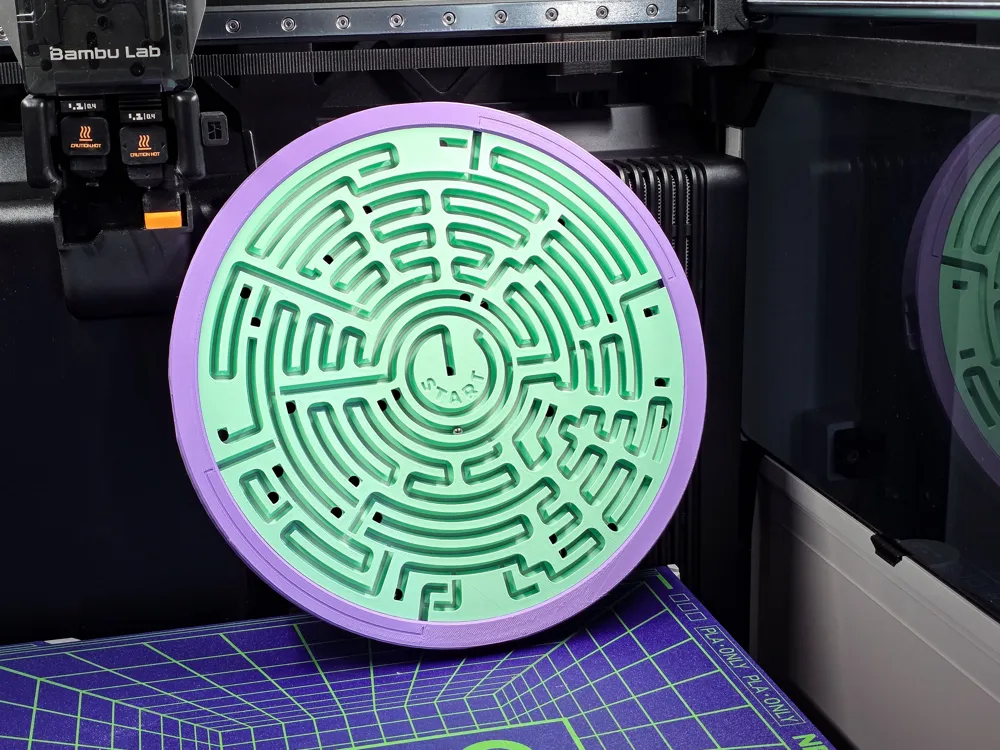 Flip Maze - double-sided labyrinth by Henryk MakerWorld: Download Free ...