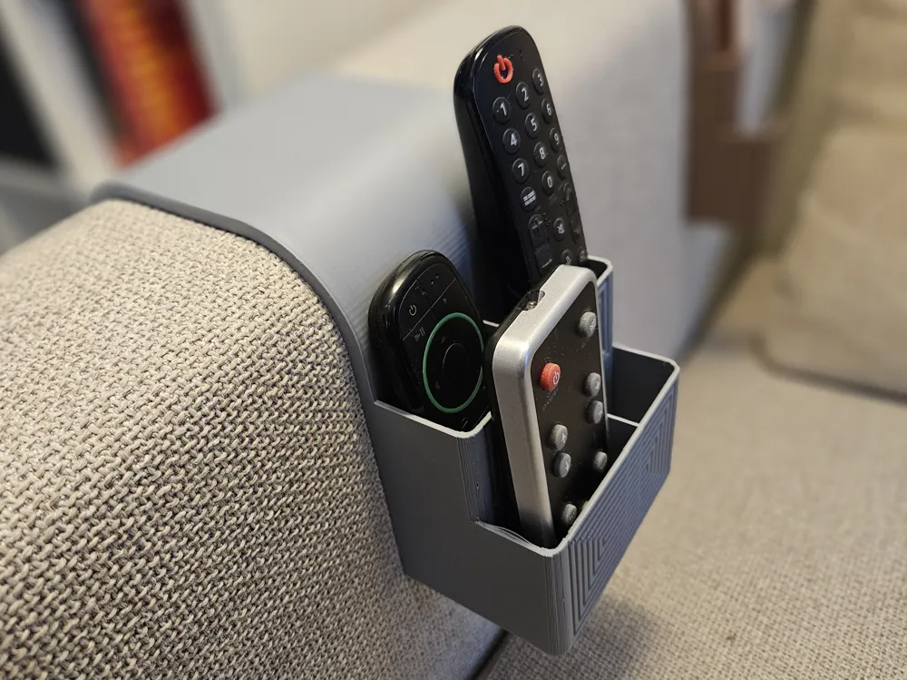 Parametric / Customizable Couch Arm Remote Holder by MorSquare3d ...