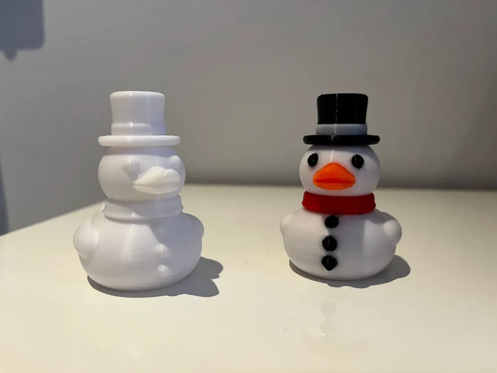 Snowman Rubber Duck by Edas 3D-Kitchen MakerWorld: Download Free 3D Models