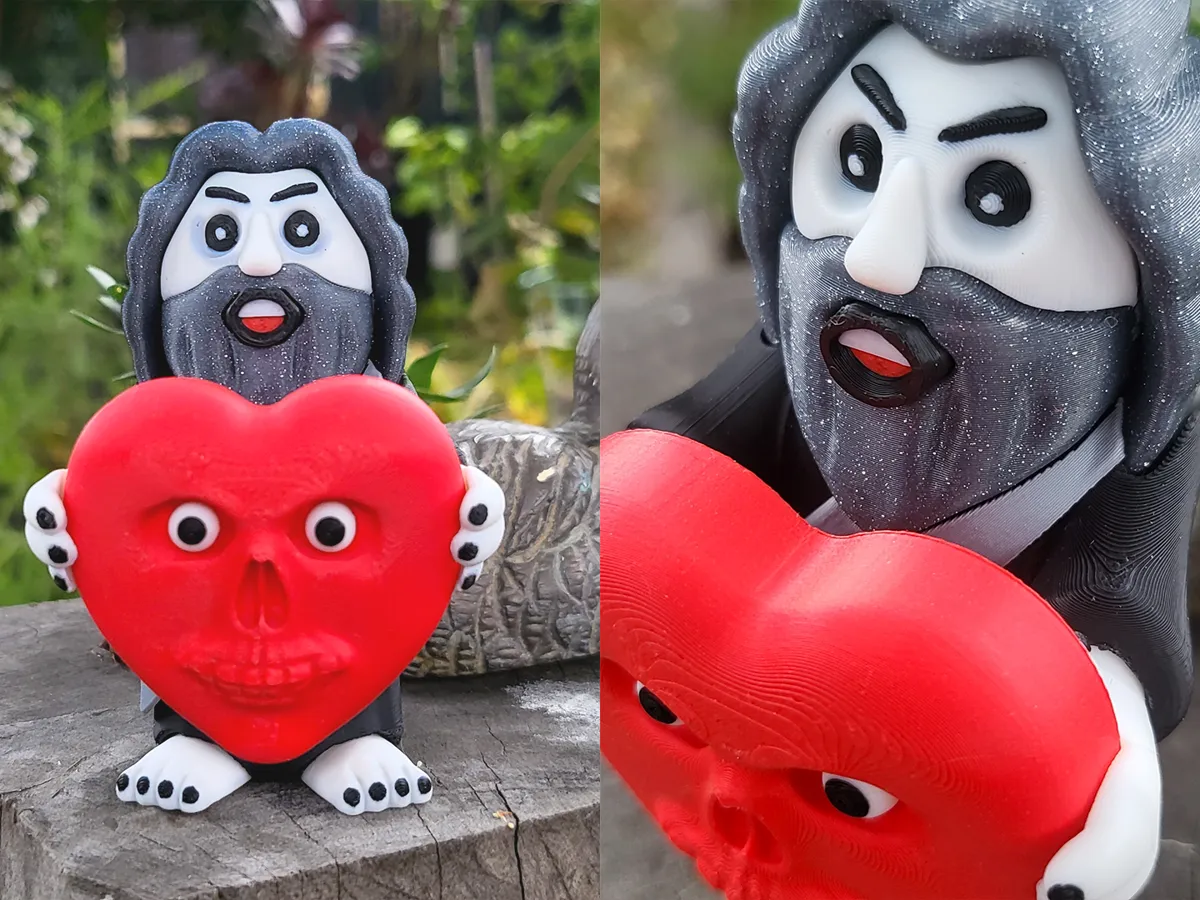 Valentine GOTH Jesus - Free 3D Print Model - MakerWorld