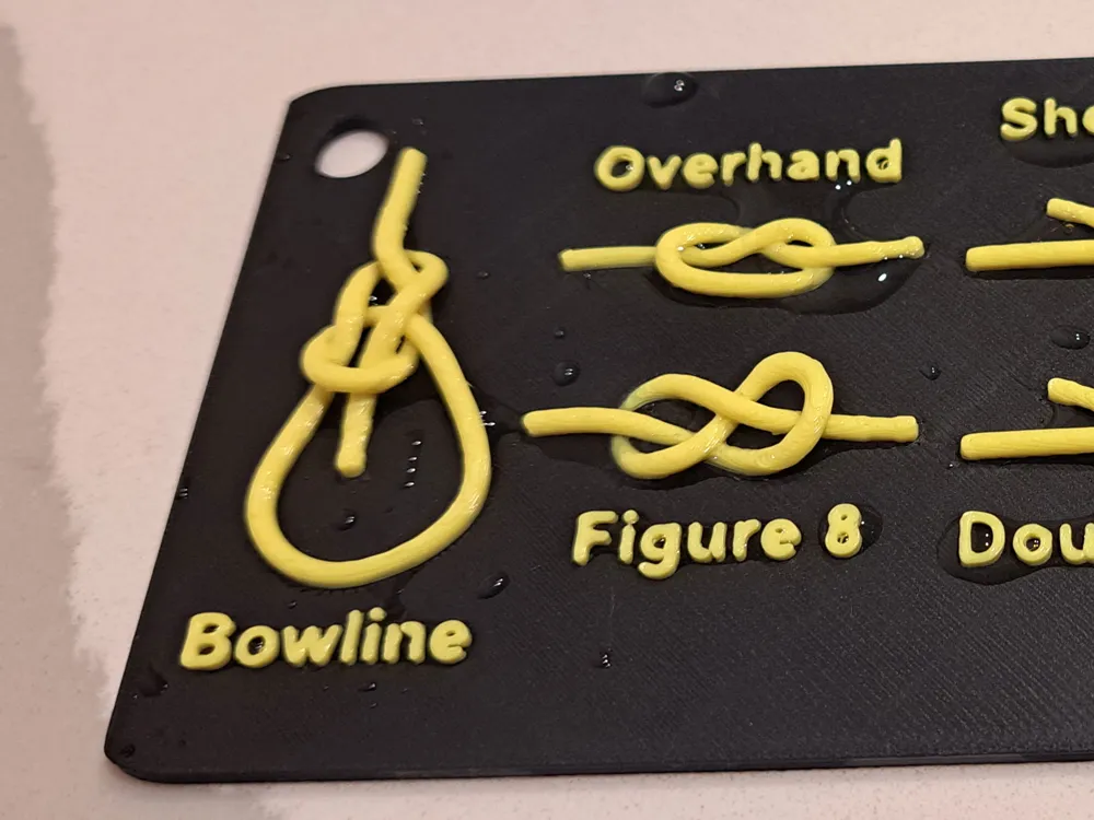 Sea Cadet Corps Required Knots Card 1 of 2 - Free 3D Print Model ...