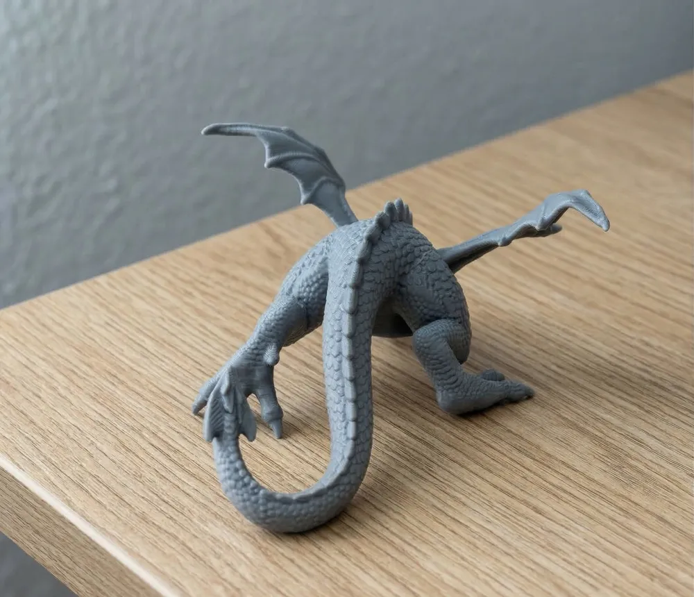Dragon Splash - Fridge magnet - Free 3D Print Model - MakerWorld