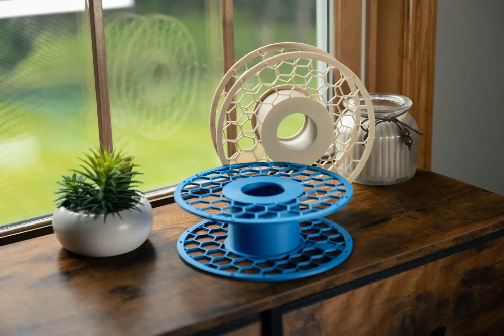 Reusable Hex Spool Remixed by SD Studios - MakerWorld