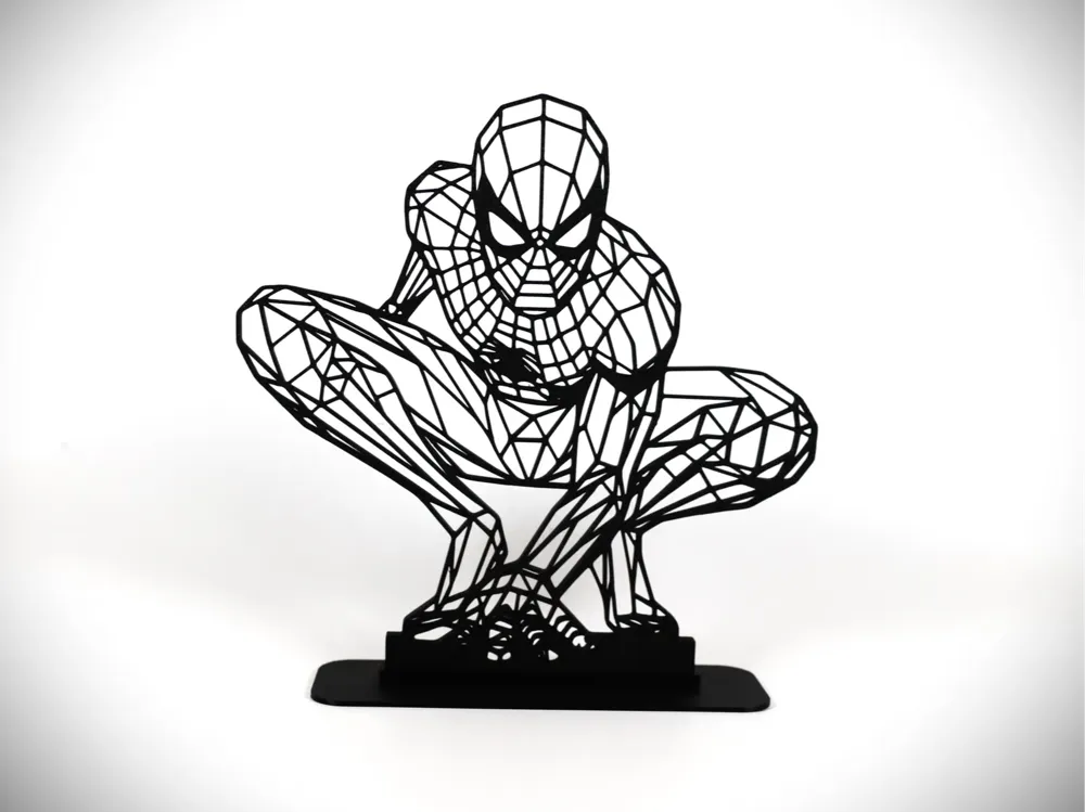 Geometric Low Poly Spider-Man - Free 3D Print Model - MakerWorld