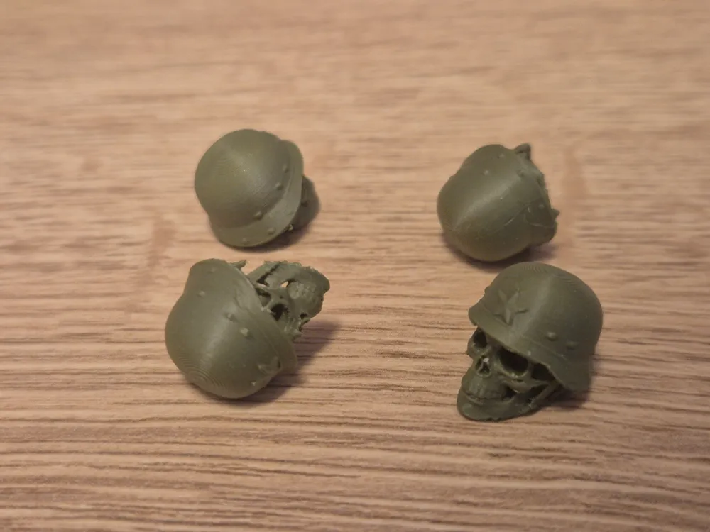 Retro Army Skull Valve Caps - Free 3D Print Model - MakerWorld