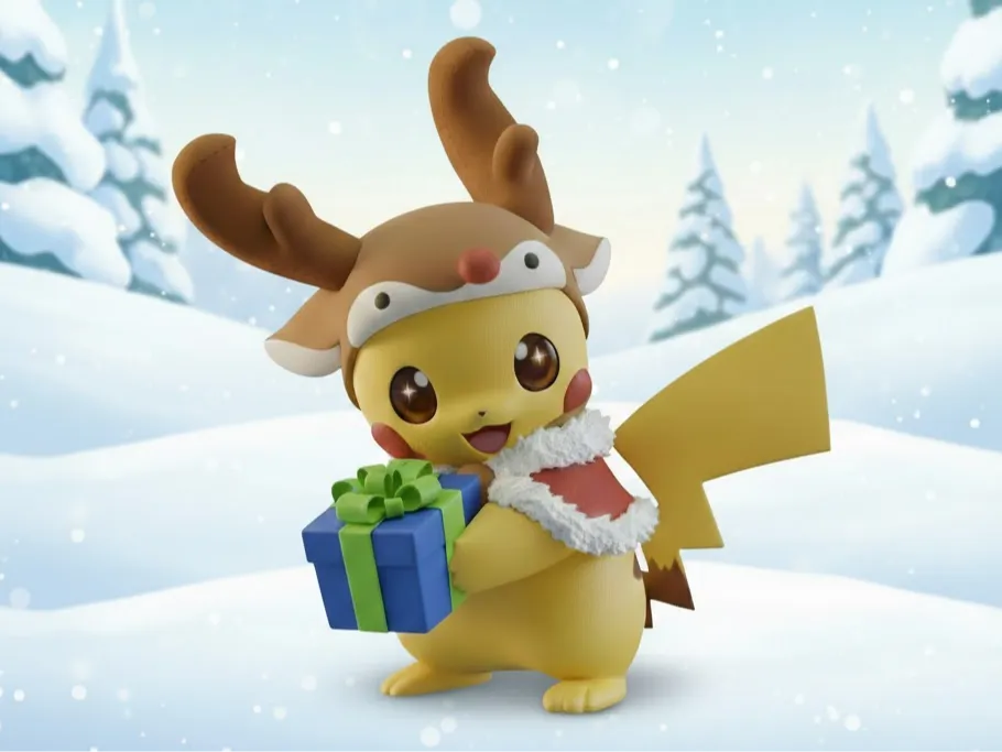 Pikachu Christmas Gift - Pokemon - Free 3D Print Model - MakerWorld