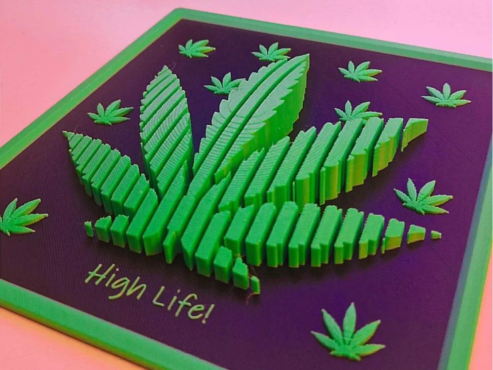 Schichtweises Blatt - 3D-Kunst - 420 von SA3D Designs - MakerWorld