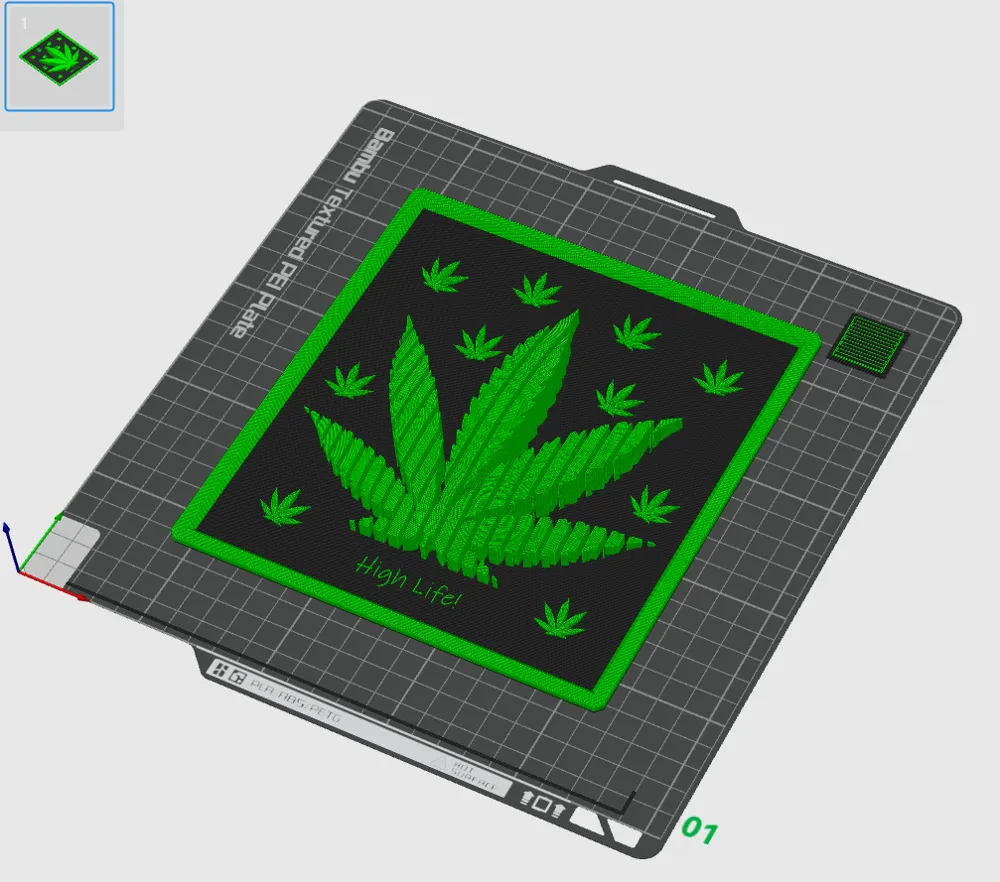 Hoja en Capas - Arte 3D - 420 por SA3D Designs - MakerWorld
