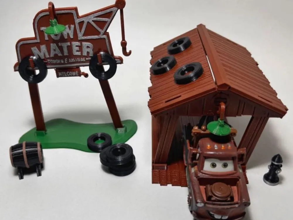 Disney Pixar Cars Tow Mater Garage by emine MakerWorld: Download Free ...