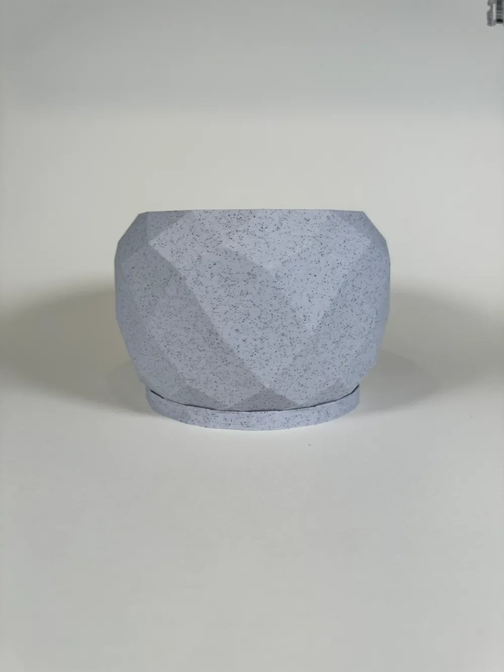 Geo Pot with Drainage and Drip Tray 4 Inch by PP3D - MakerWorld