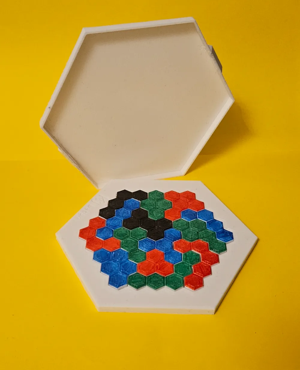 Hexagonal puzzle by KJ Designs - MakerWorld