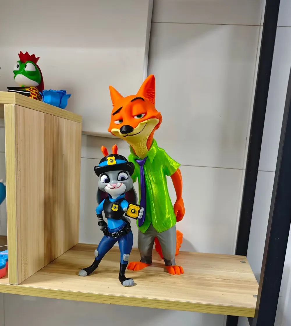 Zootopia Nick Wilde Judy Hopps Multi-color separated parts (minimal AMS ...