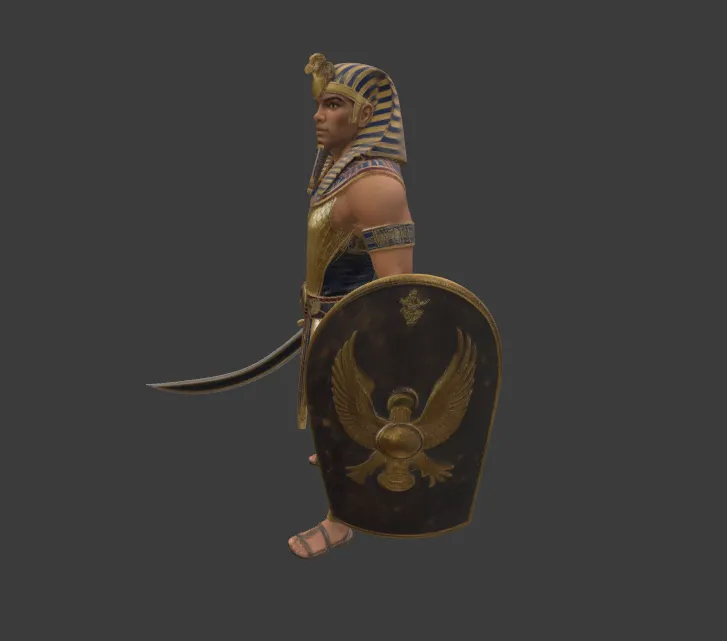 Ancient Egyptian Warrior - Free 3D Print Model - MakerWorld