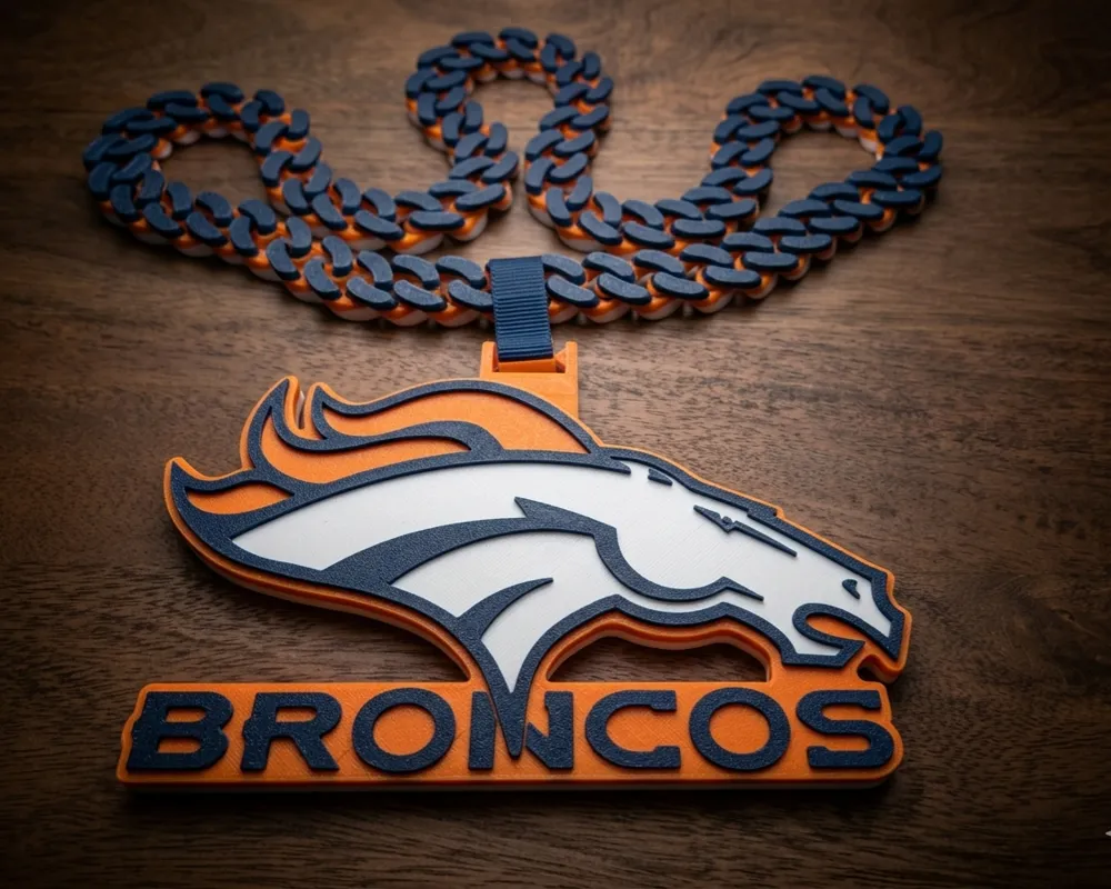 Denver Broncos Hype Chain - Free 3D Print Model - MakerWorld