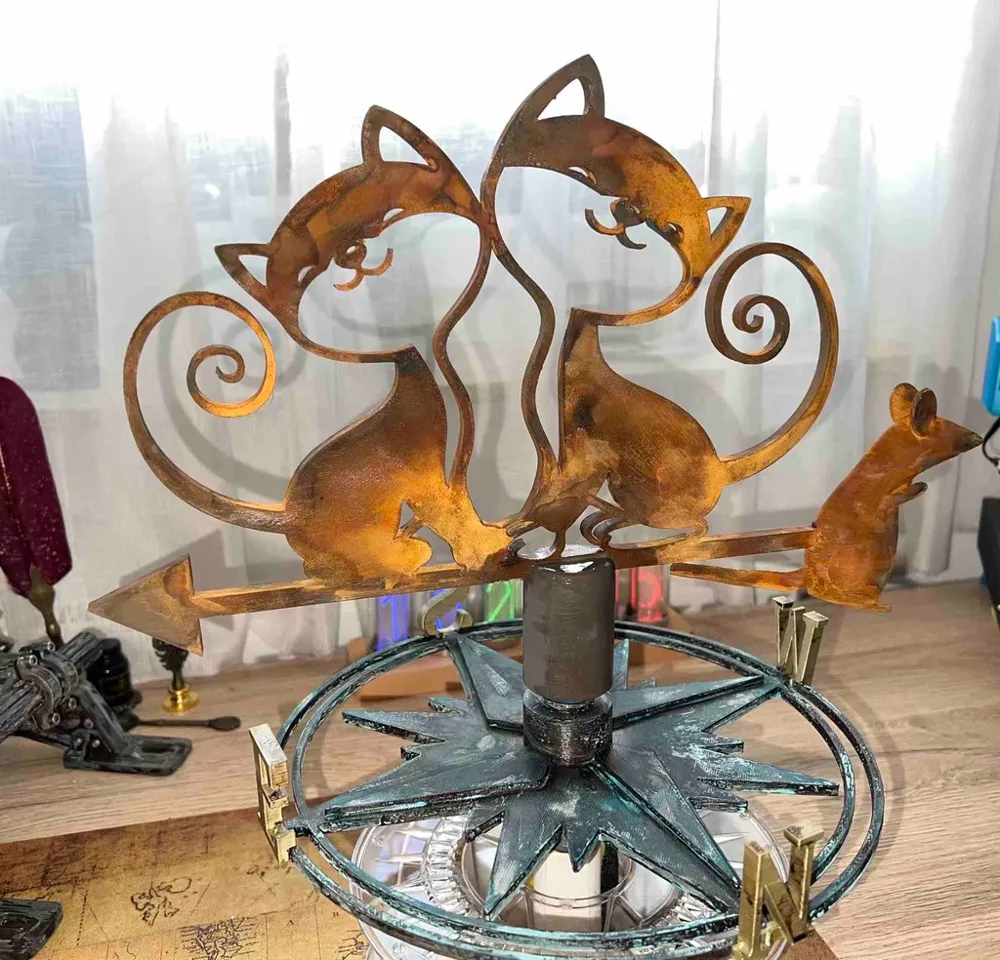 Windrose Katz und Maus by Roberto Salvi - MakerWorld