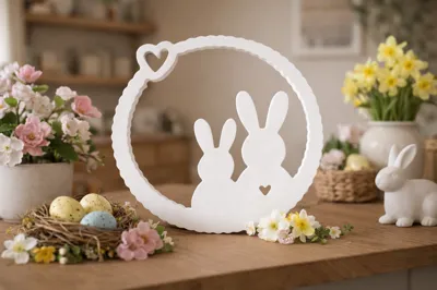 Easter Bunny home decor - Free 3D Print Model - MakerWorld