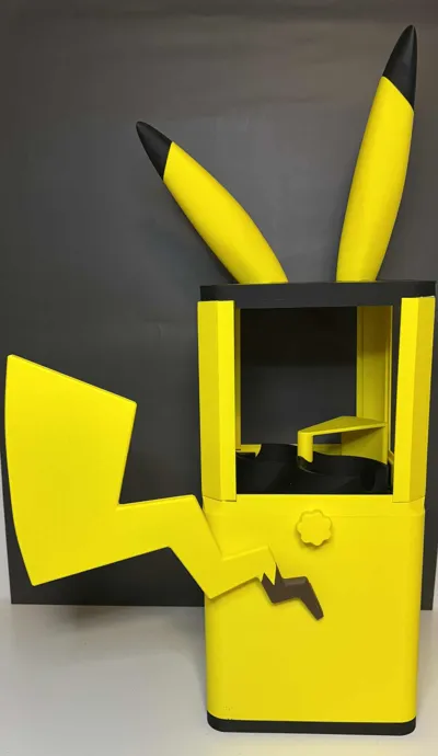 Gachapon Ball Vending Machine - Pikachu Style - Free 3D Print Model ...