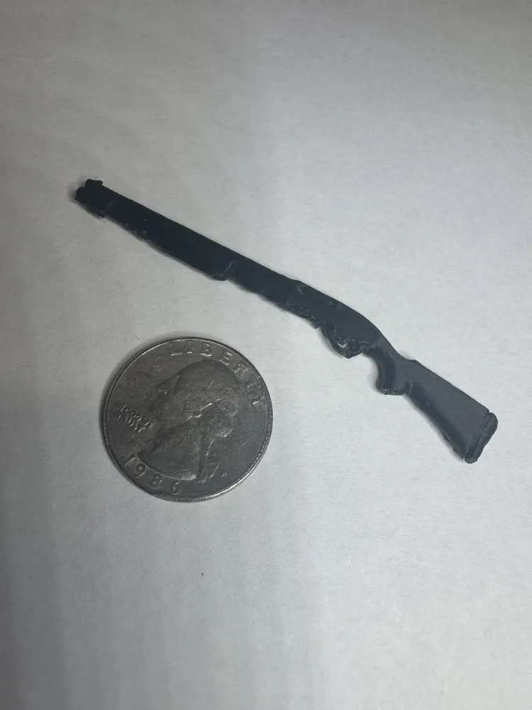 Remington police 870 shotgun pump action figure - Free 3D Print Model ...