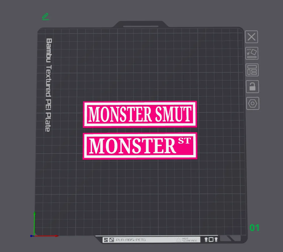 Bookshelf Sign - Monster (Multi. Options) by TheForbiddenNerd - MakerWorld