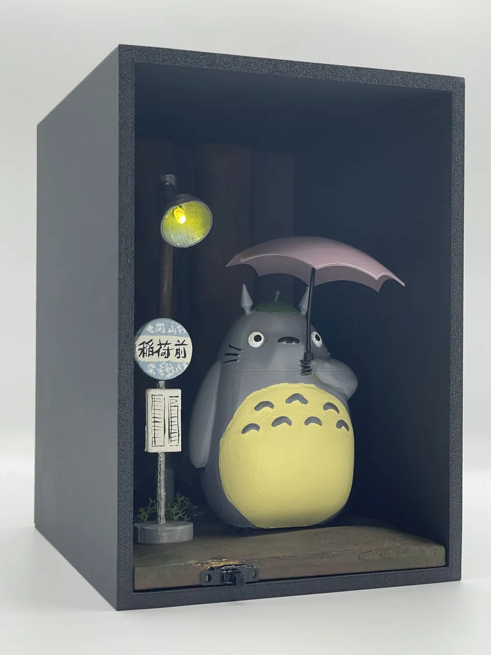 Totoro Bus stop Book Nook - Free 3D Print Model - MakerWorld