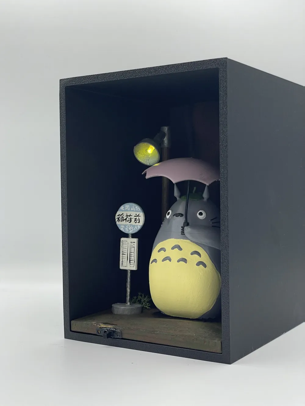 Totoro Bus stop Book Nook - Free 3D Print Model - MakerWorld
