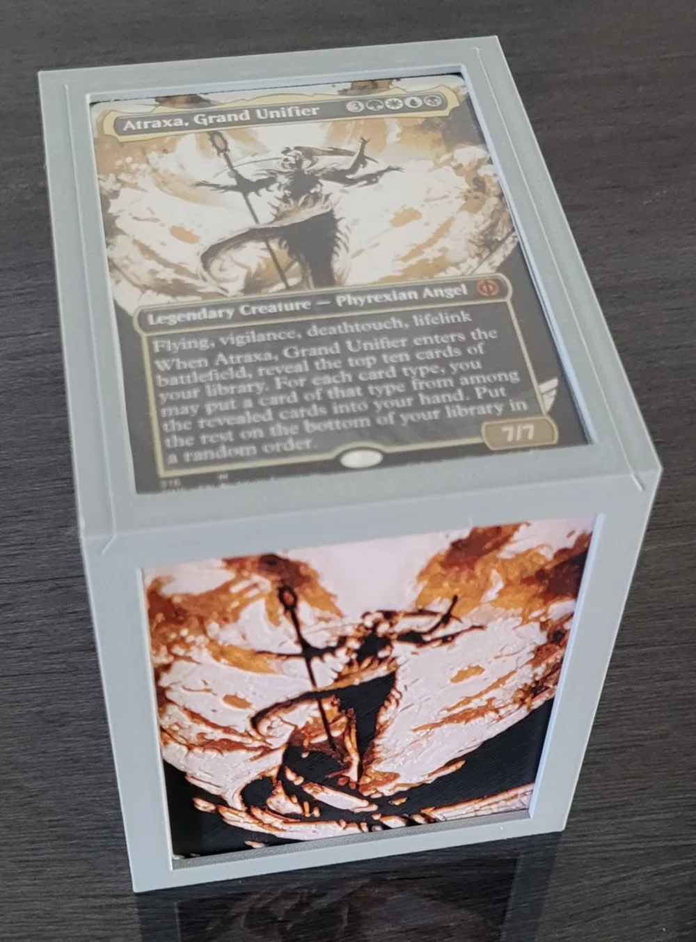 MTG Commander Box (optional front HueForge card) by brazerker - MakerWorld