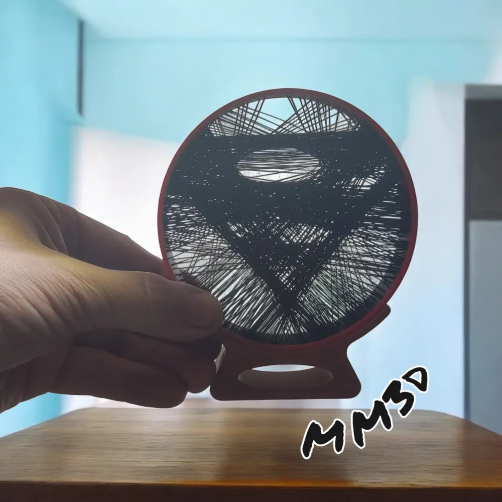 Superman String Art by Michele MM3D - MakerWorld