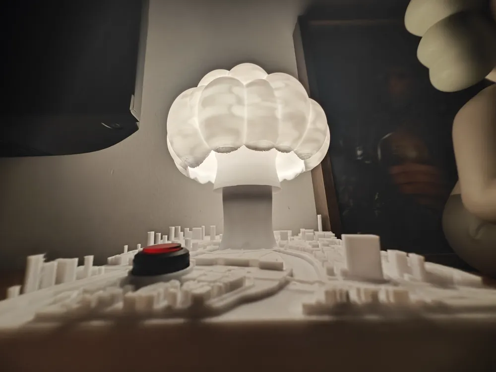 广岛原爆点台灯【蘑菇云造型台灯】 来自 波波妞国际版 MakerWorld：免费下载 3D 模型