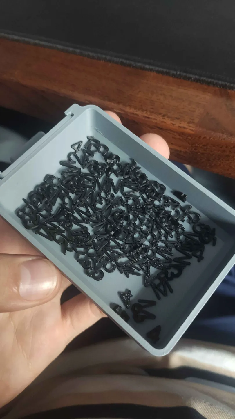 Numbers & Letters - Free 3D Print Model - MakerWorld