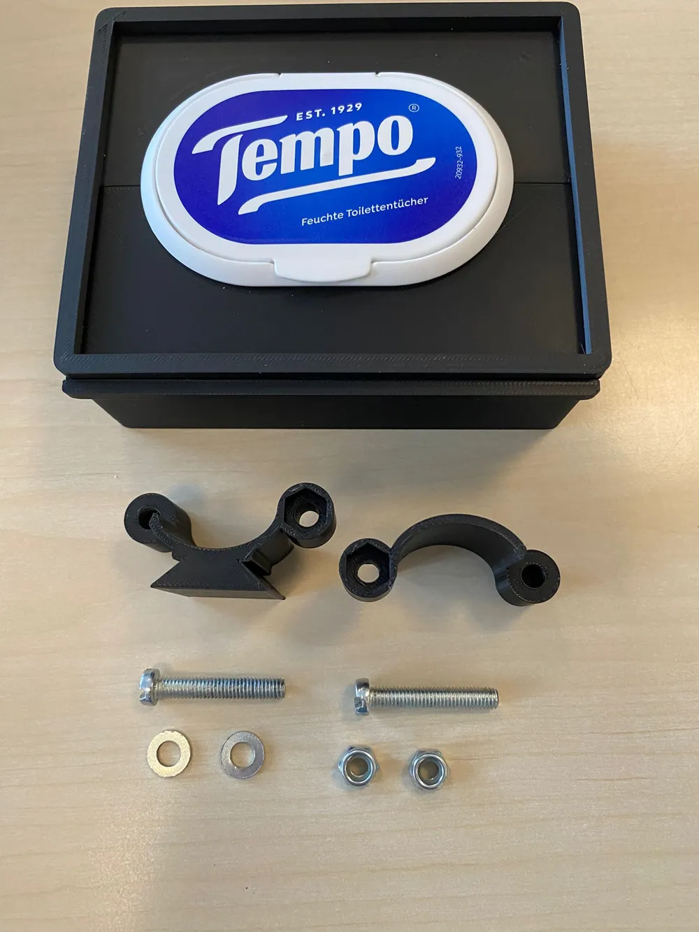 Wet Wipe (Tempo) Box with Pram / Stroller Mount - Free 3D Print Model ...