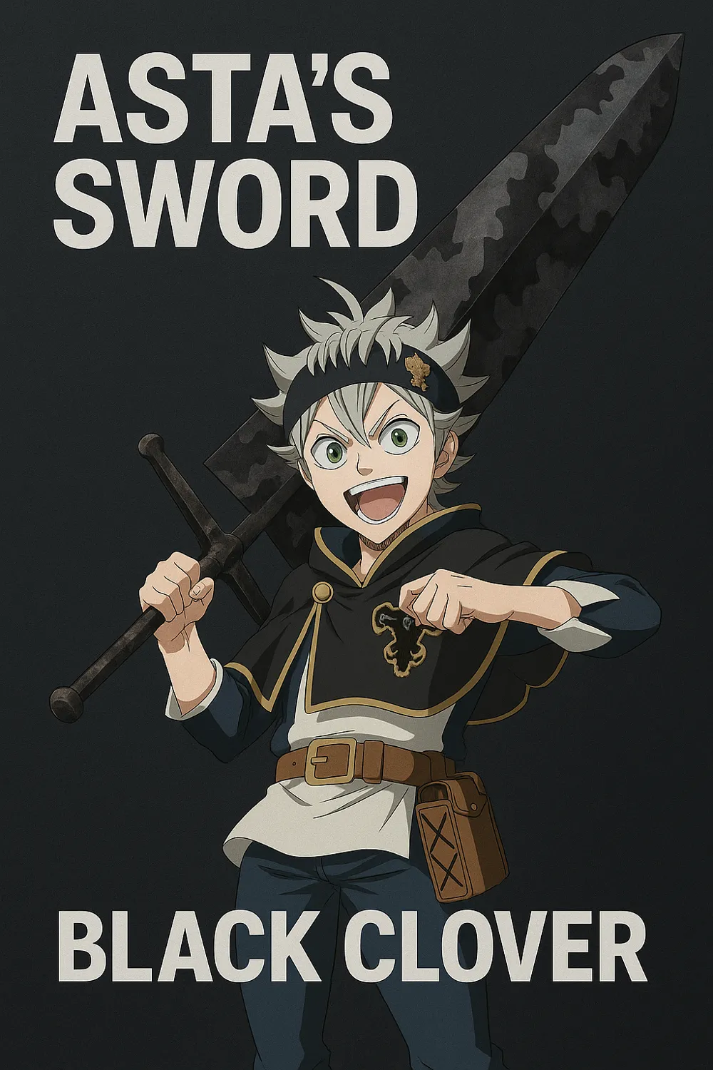 Black Clover Asta's Sword - Free 3D Print Model - MakerWorld