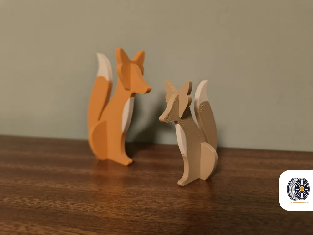 Cute Fox Kit Card | AMS Ready, two sizes by Mike.stl MakerWorld ...