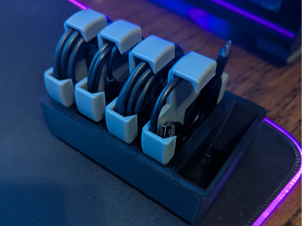 USB Cable Organizer - Gridfinity - Free 3D Print Model - MakerWorld