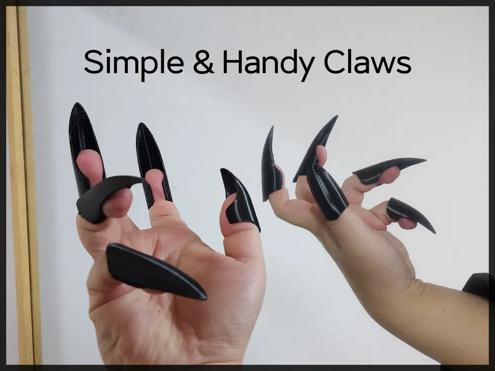 Simple, Handy Claws for Cosplay - Free 3D Print Model - MakerWorld