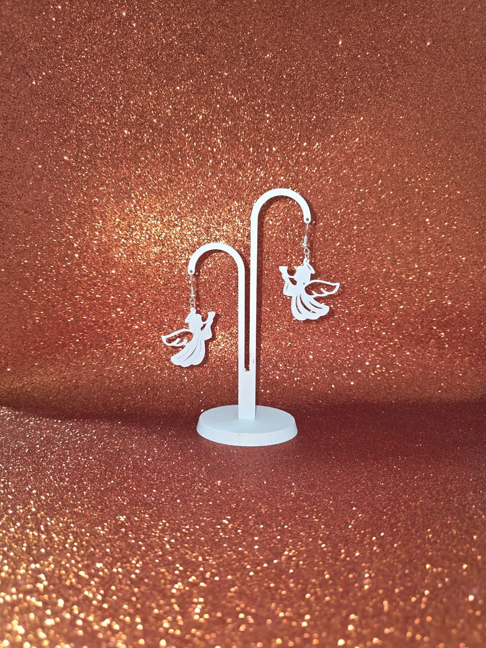 Christmas Angel v2 earrings - Free 3D Print Model - MakerWorld