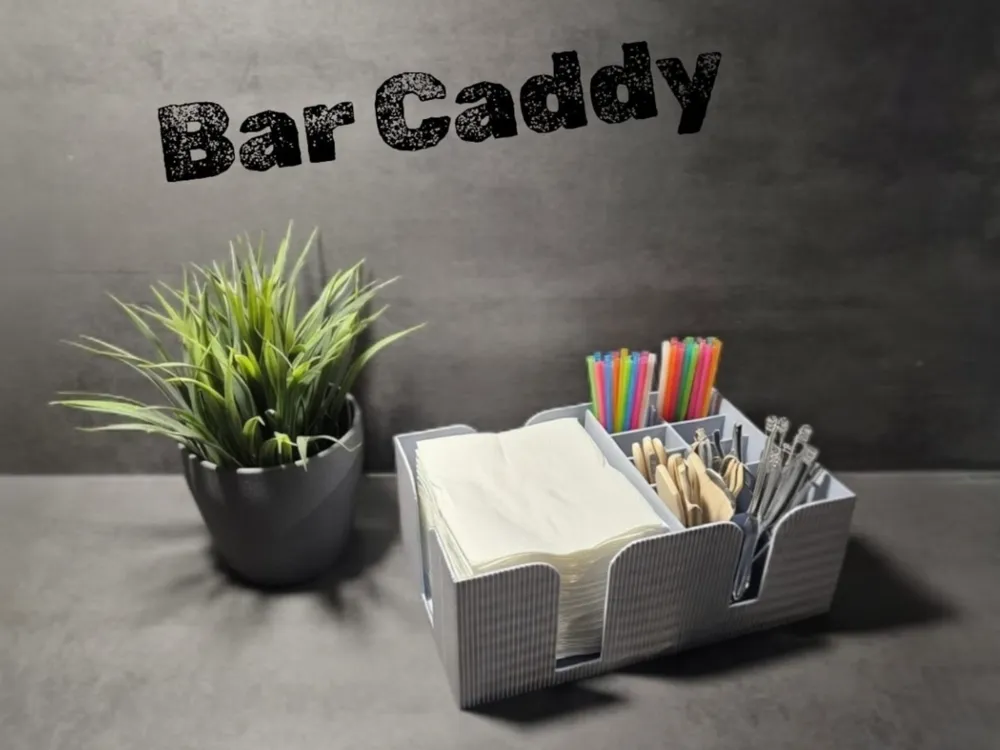 Professional Bar Caddy / Tray - Free 3D Print Model - MakerWorld