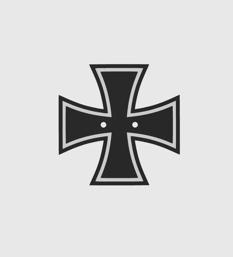 Iron Cross - License Plate for Moped Moped Scooter by Made in ...