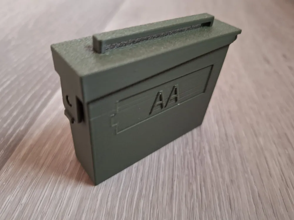 AA Battery Box (Ammunition Box) by Ghost__Rider MakerWorld: Download Free 3D Models