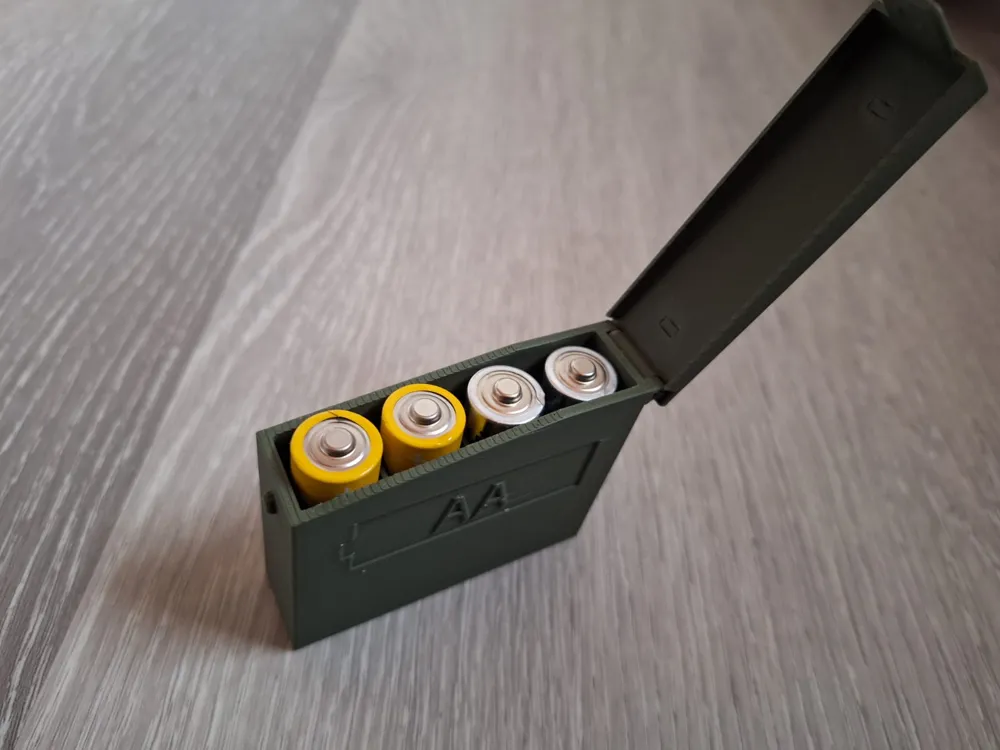 AA Battery Box (Ammunition Box) by Ghost__Rider MakerWorld: Download Free 3D Models