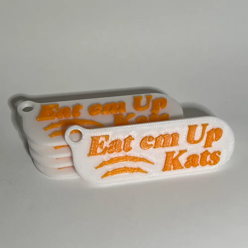 Eat em Up Kats Keychain by Notamolerat - MakerWorld