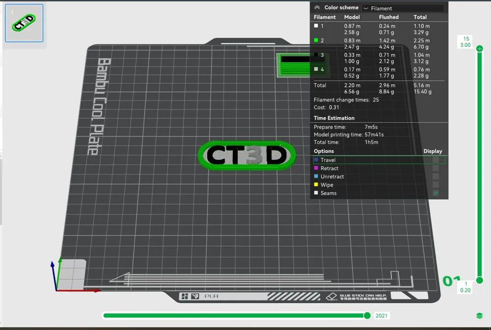 AMS Color changing test Logo by Chris1974 - MakerWorld