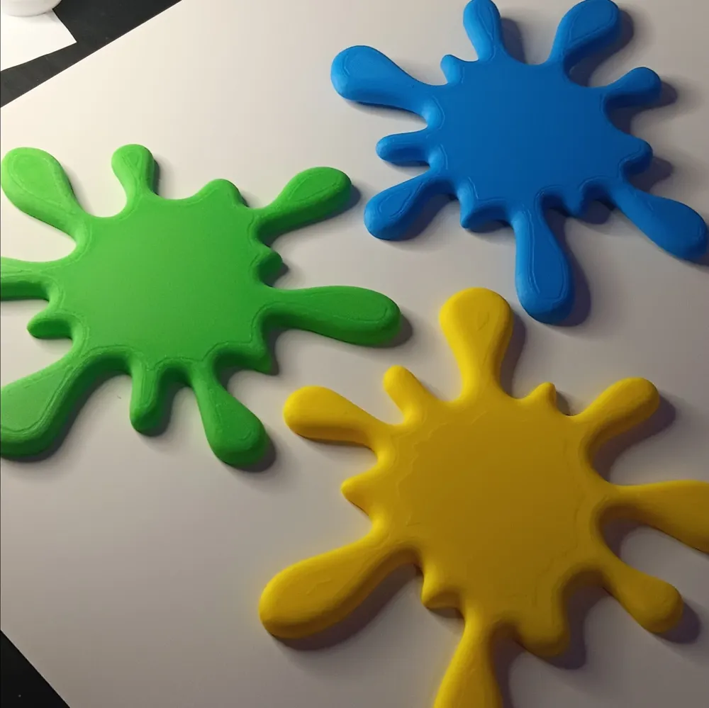 Splat coasters by HoldCtrl MakerWorld: Download Free 3D Models